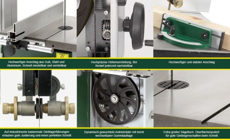 Holzbandsäge Record Power BS350 Superior